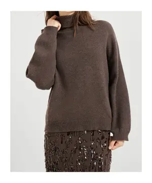 Brunello Cucinelli Long Sleeve Turtleneck Sweater