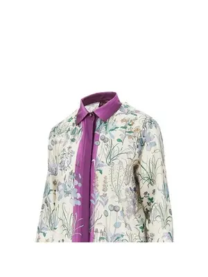 Gucci Printed Silk Twill Shirt