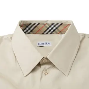 Burberry Ekd-embroidered Long Sleeved Shirt