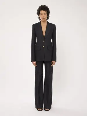 Chloé Single-breasted Tailored Jacket - Black