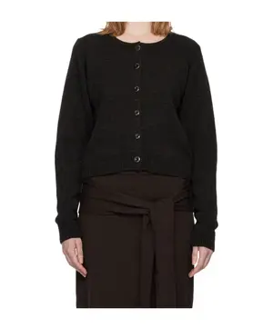 LEMAIRE Rib-knit Button-front Cardigan - Dark Espresso