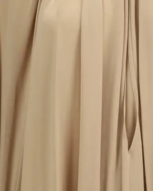 FERRAGAMO Long Sleeve Pleated Blouse With Slit Back - Blush Pink