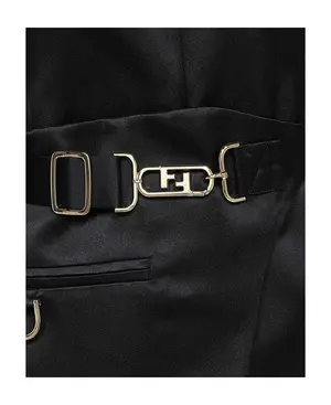 Fendi Belted Logo Dress