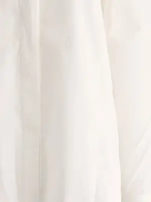 JIL SANDER Long-sleeved Shirt With Round Neck And Chest Pocket - White
