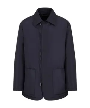 Emporio Armani Water-repellent Jacket - Navy Blue