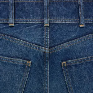 Celine Kitty Shorts In Dark Wash Denim