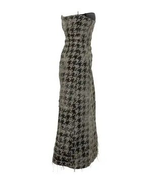 DIESEL® Houndstooth Sleeveless Maxi Dress - No