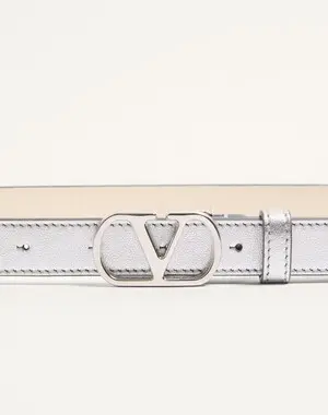 Valentino Garavani Vlogo Signature Belt - White