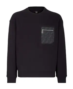 Fendi Ribbed Sweatshirts Hoodies For Men