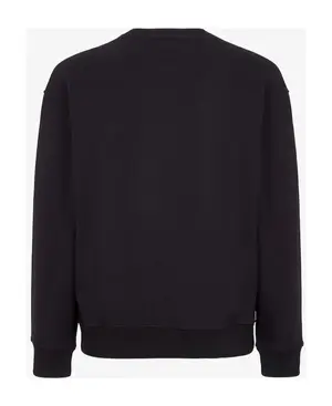 Fendi Long-sleeved Crewneck Sweatshirt With Ff Pattern Pocket