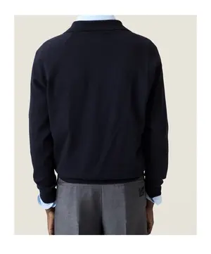 Miu Miu Logo Embroidered Polo Jumper
