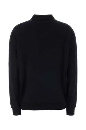 Miu Miu Logo Embroidered Polo Jumper