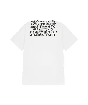MAISON MARGIELA V-neck Graphic Print T-shirt - White
