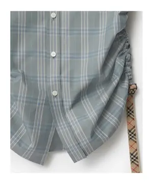 Burberry Slim Fit Checked Shirt - Drizzle
