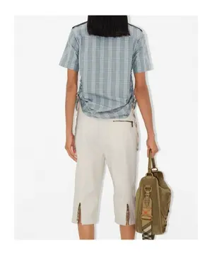 Burberry Slim Fit Checked Shirt - Drizzle