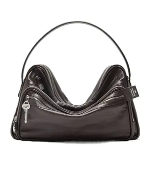Acne Studios Camero Party Zipped Shoulder Bag - Black