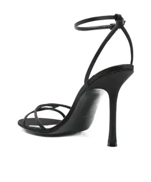 JIMMY CHOO Leo Slingback Sandals - Black