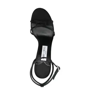 JIMMY CHOO Leo Slingback Sandals - Black