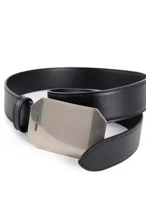 Miu Miu Logo Buckle Belt