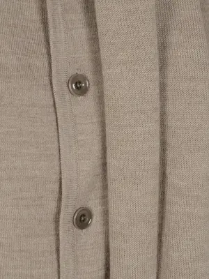 LEMAIRE Buttoned Knitted Cardigan With Integrated Scarf