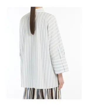 Max Mara Cotton Poplin Shirt With Wide Sleeves