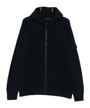 Stone Island Hooded Zip-up Jumper - Blue