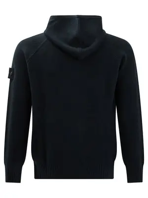 Stone Island Hooded Zip-up Jumper - Blue