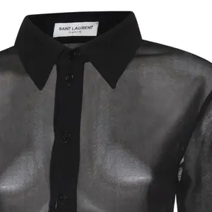 Saint Laurent Semi-sheer Buttoned Shirt