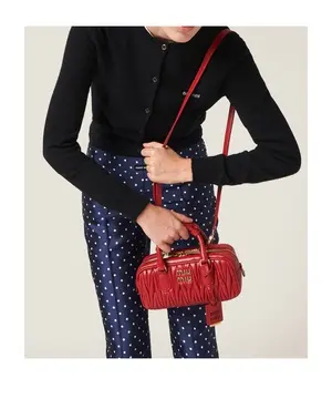 Miu Miu Matelassé Zipped Handbag
