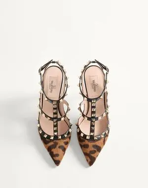 Valentino Garavani Rockstud Leopard Print Pumps - Multicolor