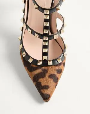 Valentino Garavani Rockstud Leopard Print Pumps - Multicolor