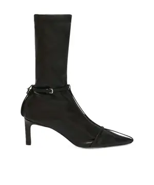 JIL SANDER High-heeled Pointed Toe Sock Boots