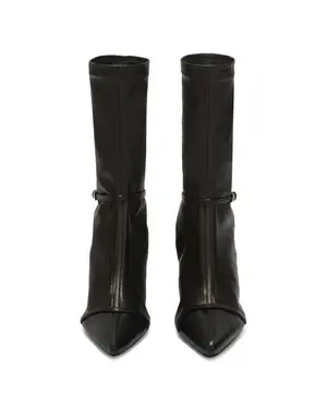 JIL SANDER High-heeled Pointed Toe Sock Boots