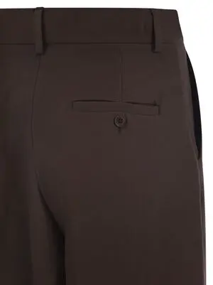 Max Mara Technical Cotton Palazzo Trousers