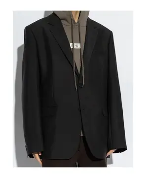 MAISON MARGIELA Buttoned Open Blazer - Black