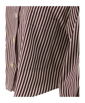 Isabel Marant Étoile Fleora Striped Shirt - Brown