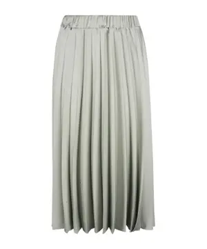D.exterior Pleated Midi Skirt