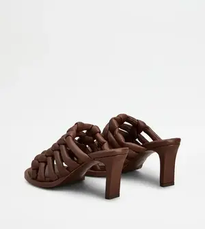 TOD'S Woven High Heel Mules