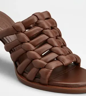 TOD'S Woven High Heel Mules