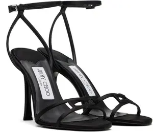 JIMMY CHOO Leo 100 High-heeled Sandals - Black