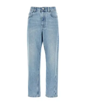Brunello Cucinelli Belt Loop Jeans - Blue