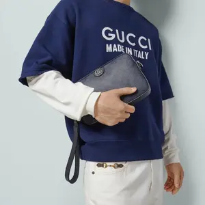 Gucci Ophidia Gg Zipped Shoulder Bag - Black