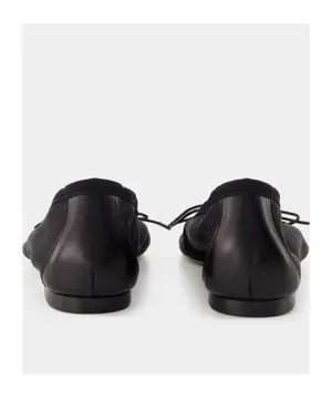 Simone Rocha Floral Embellished Mesh Ballet Flats - Black