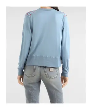 Dolce & Gabbana Floral Print Long Sleeve Cardigan
