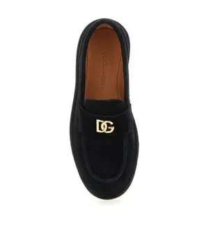 Dolce & Gabbana Logo Plaque Moccasins