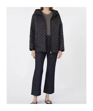Max Mara Leo Zip-up Quilted Jacket - Black