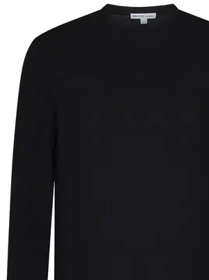 JAMES PERSE Long Sleeved Crew Neck T-shirt - Black