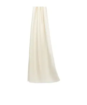 Max Mara Fringed Scarf - Ivory White