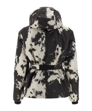Fendi Belted Hooded Ski Jacket - Black