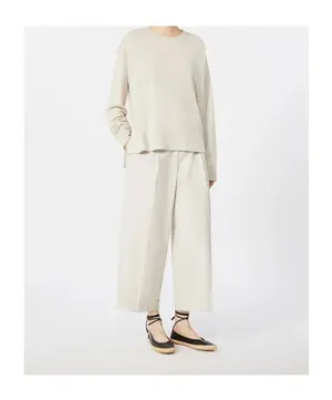 Max Mara Tailored Pleated Casual Pants - Ice